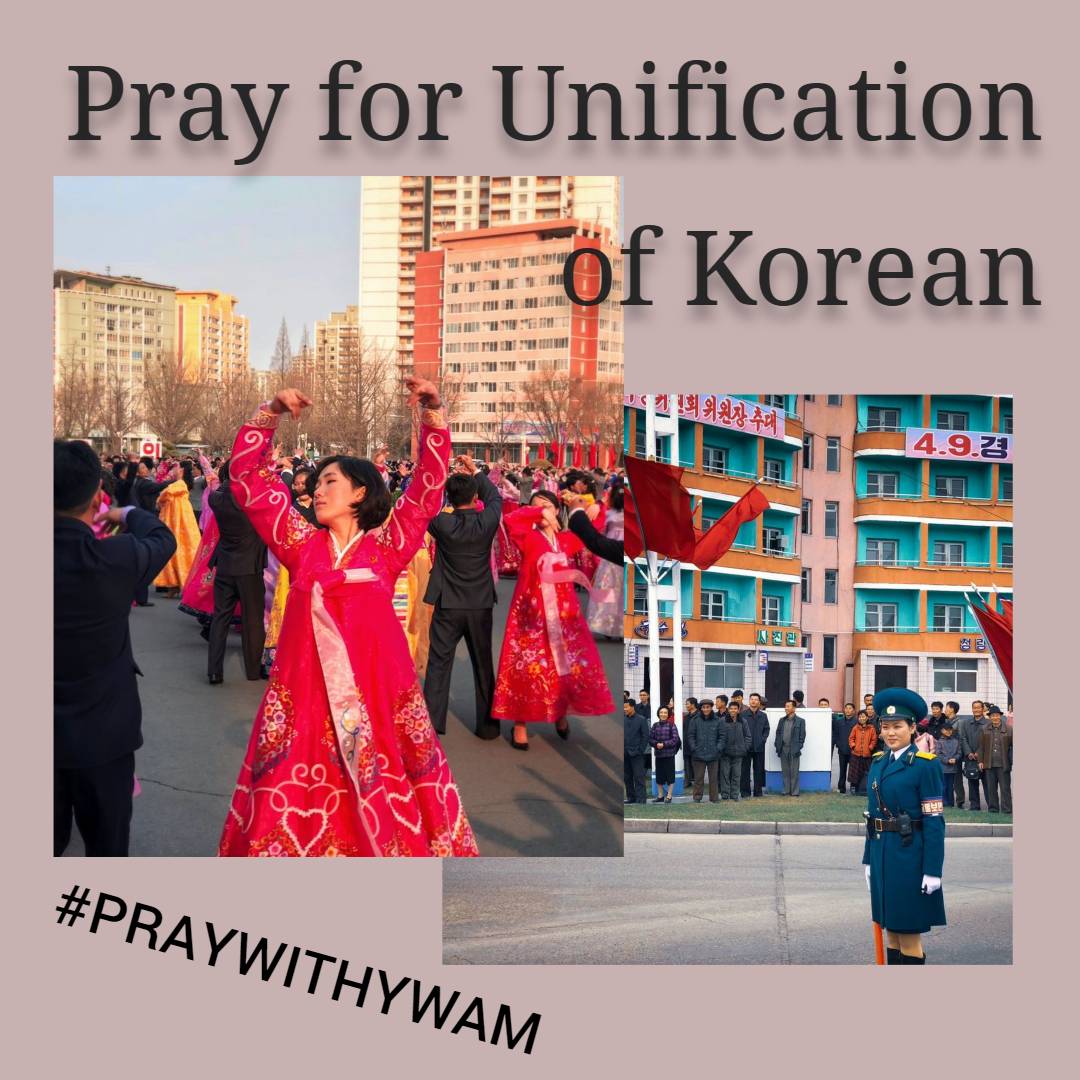 Pray for Unification of Korea - YWAM News that Bill finds Interesting